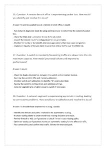 Troubleshooting Core Routing and Switching Issues Q&A PDF