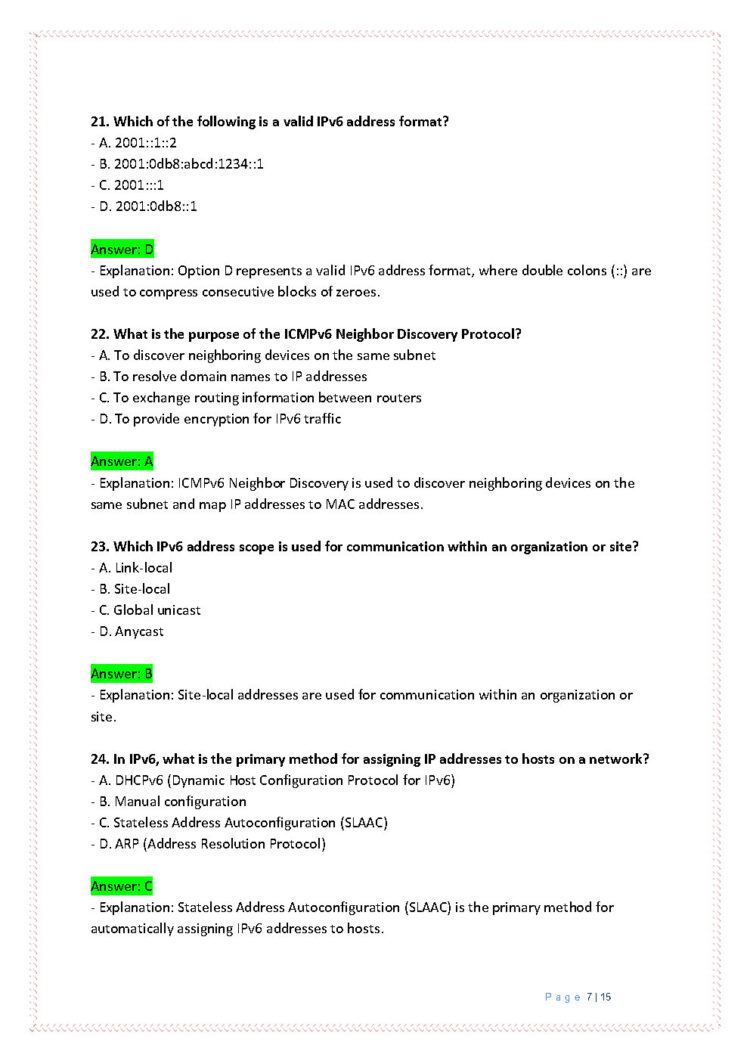 Unlock IPv6 Mastery: 47 Practice Questions & Answers PDF