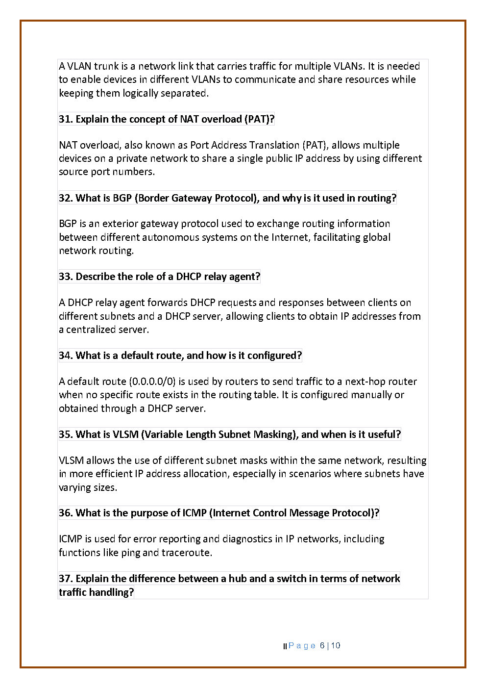 CCNA Interview: 50 Essential Questions & Answers PDF