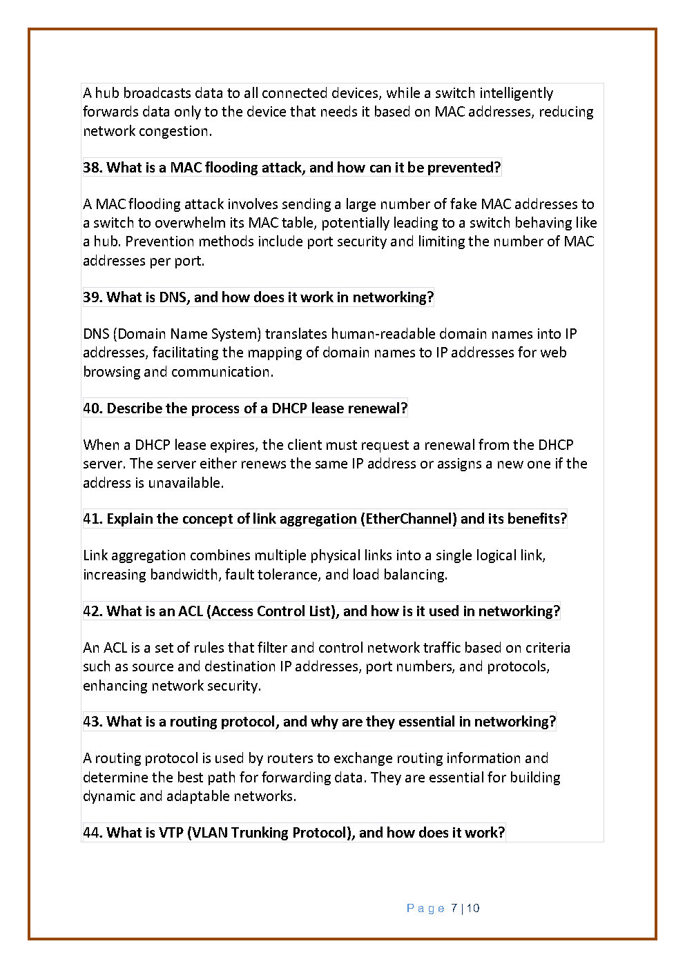 CCNA Interview: 50 Essential Questions & Answers PDF