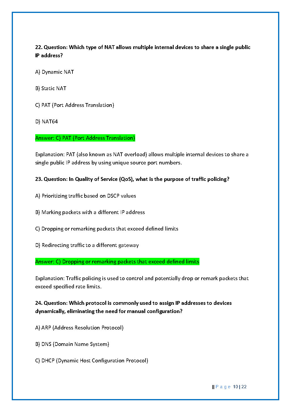 50 MCQ Questions And Answers with Explanation CCNP PDF