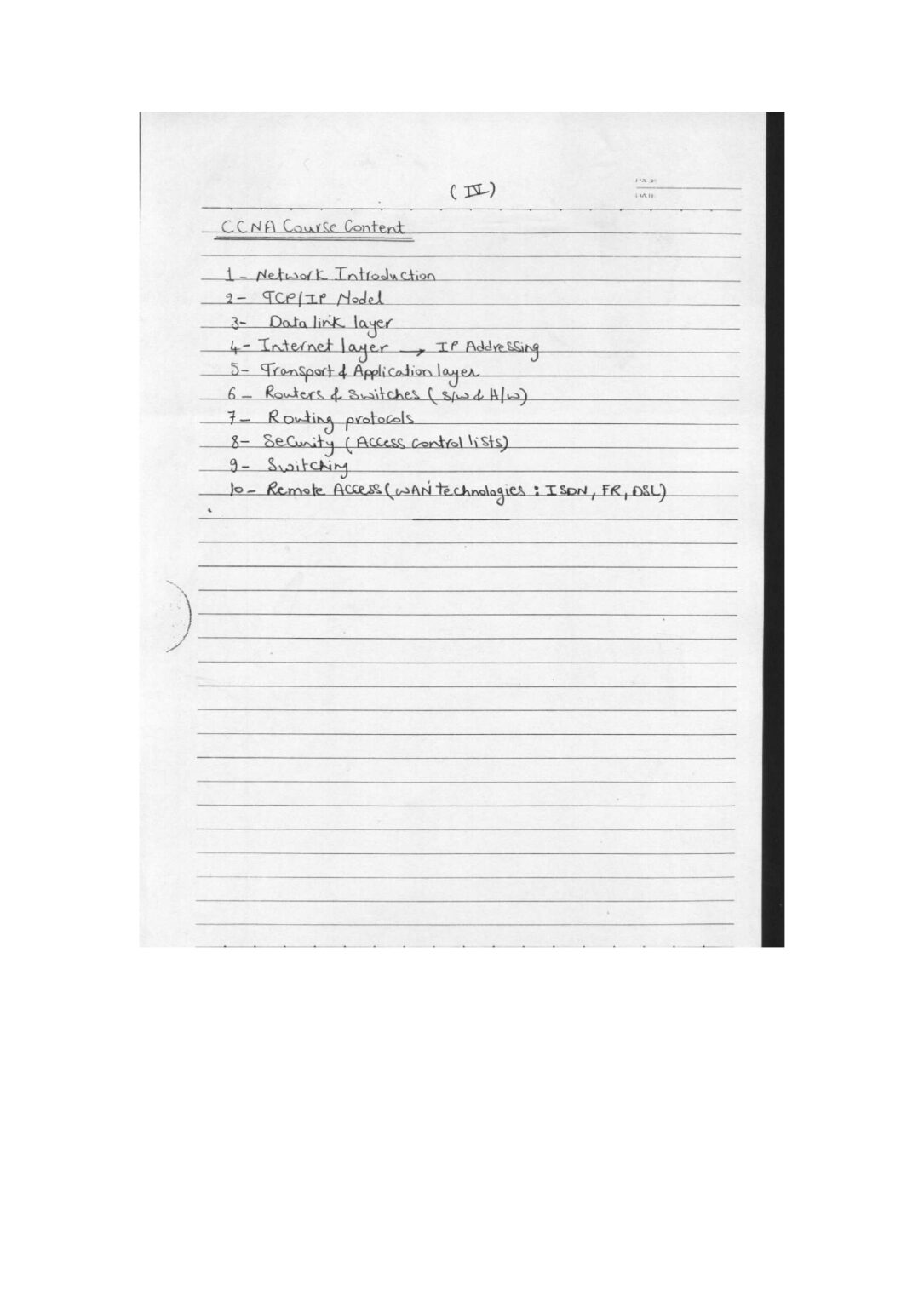 Ultimate CCNA Study Guide (Handwritten PDF) - Connect4Techs