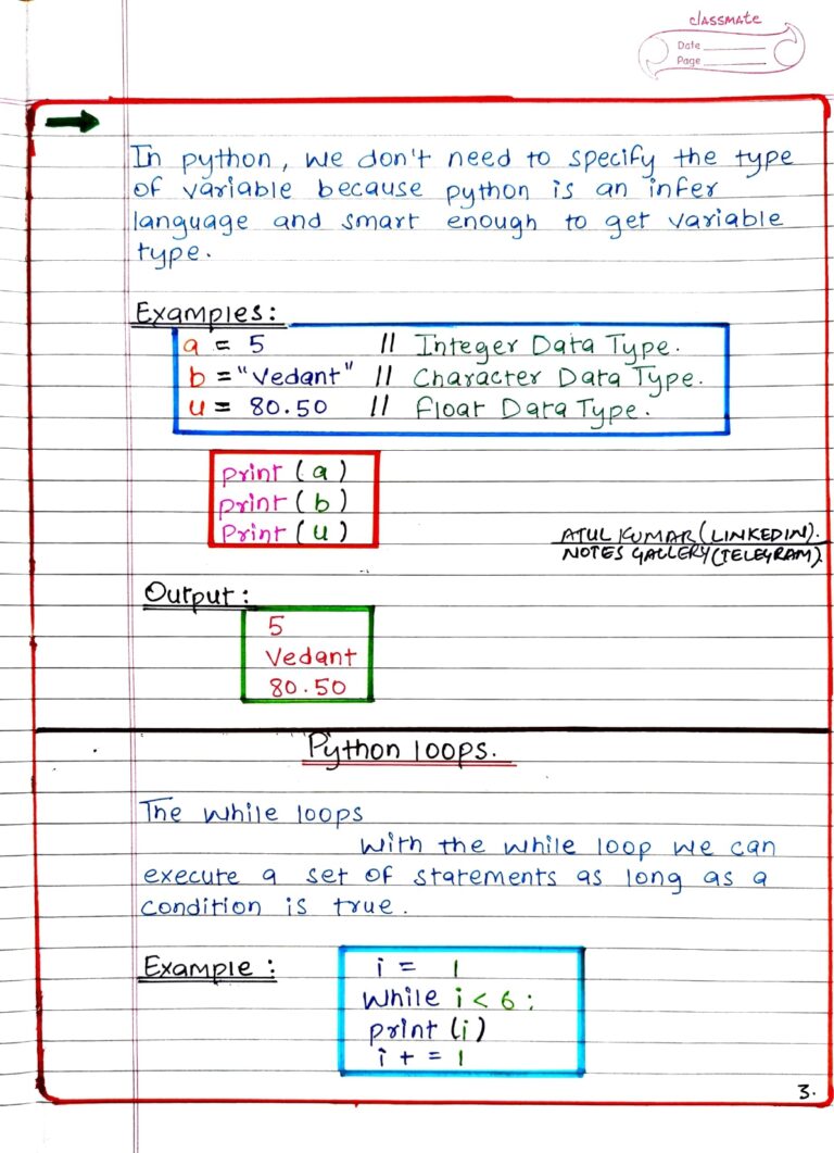 Basic Python Programs Handwritten PDF - it.connect4techs.com