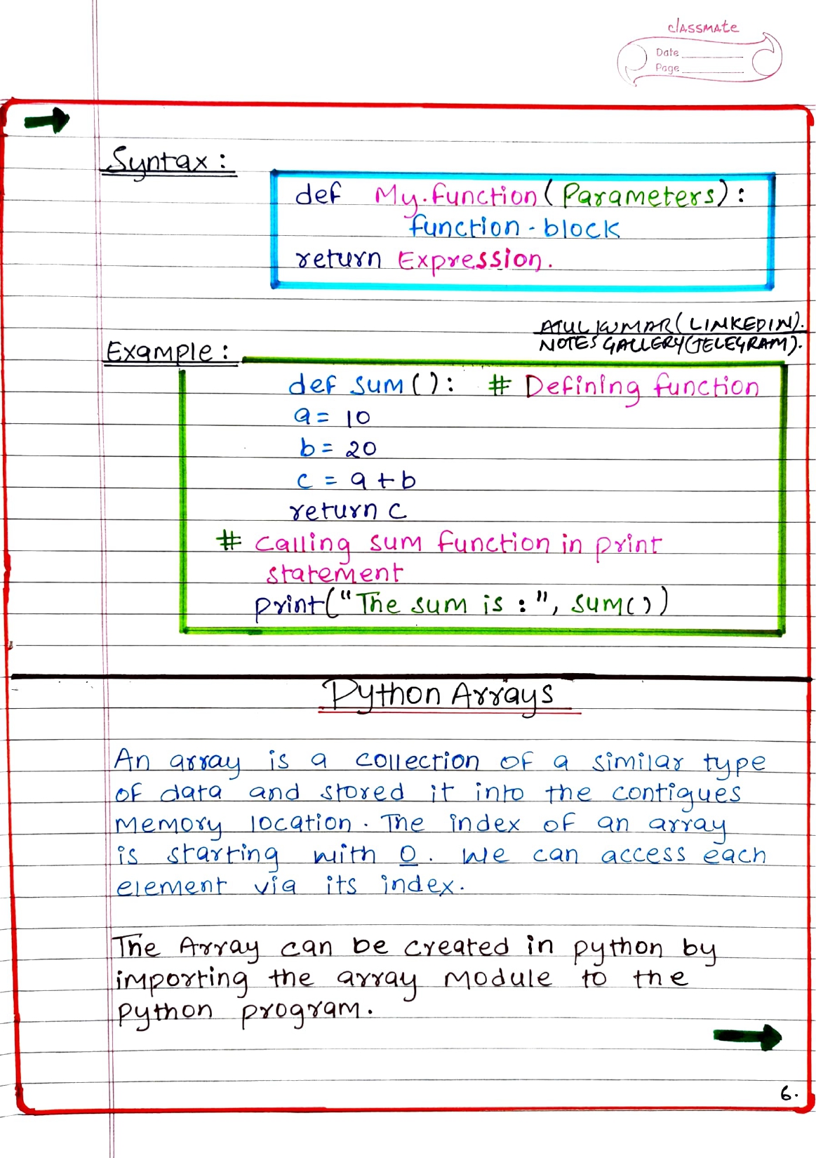 Basic Python Programs Handwritten PDF - it.connect4techs.com