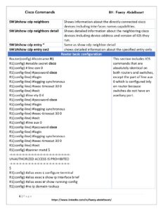 Master Cisco Networking with Our Free Commands (17-Page PDF)