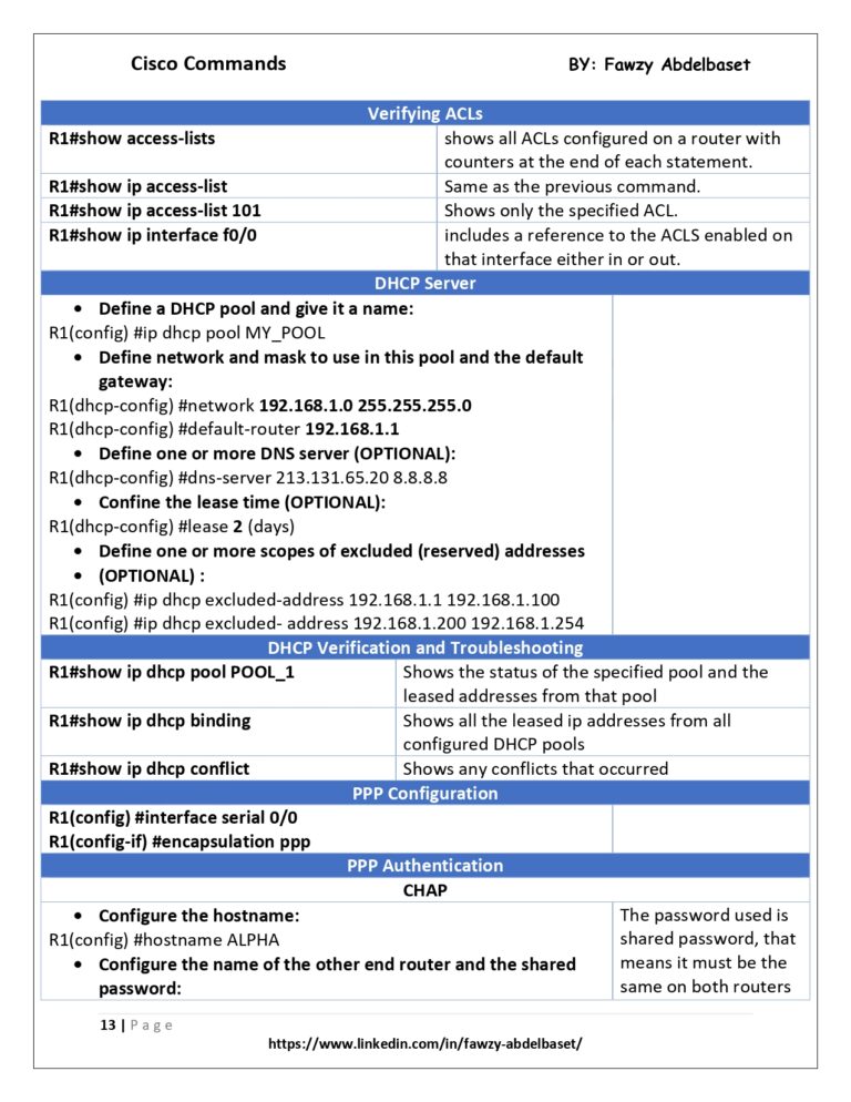 Master Cisco Networking with Our Free Commands (17-Page PDF)