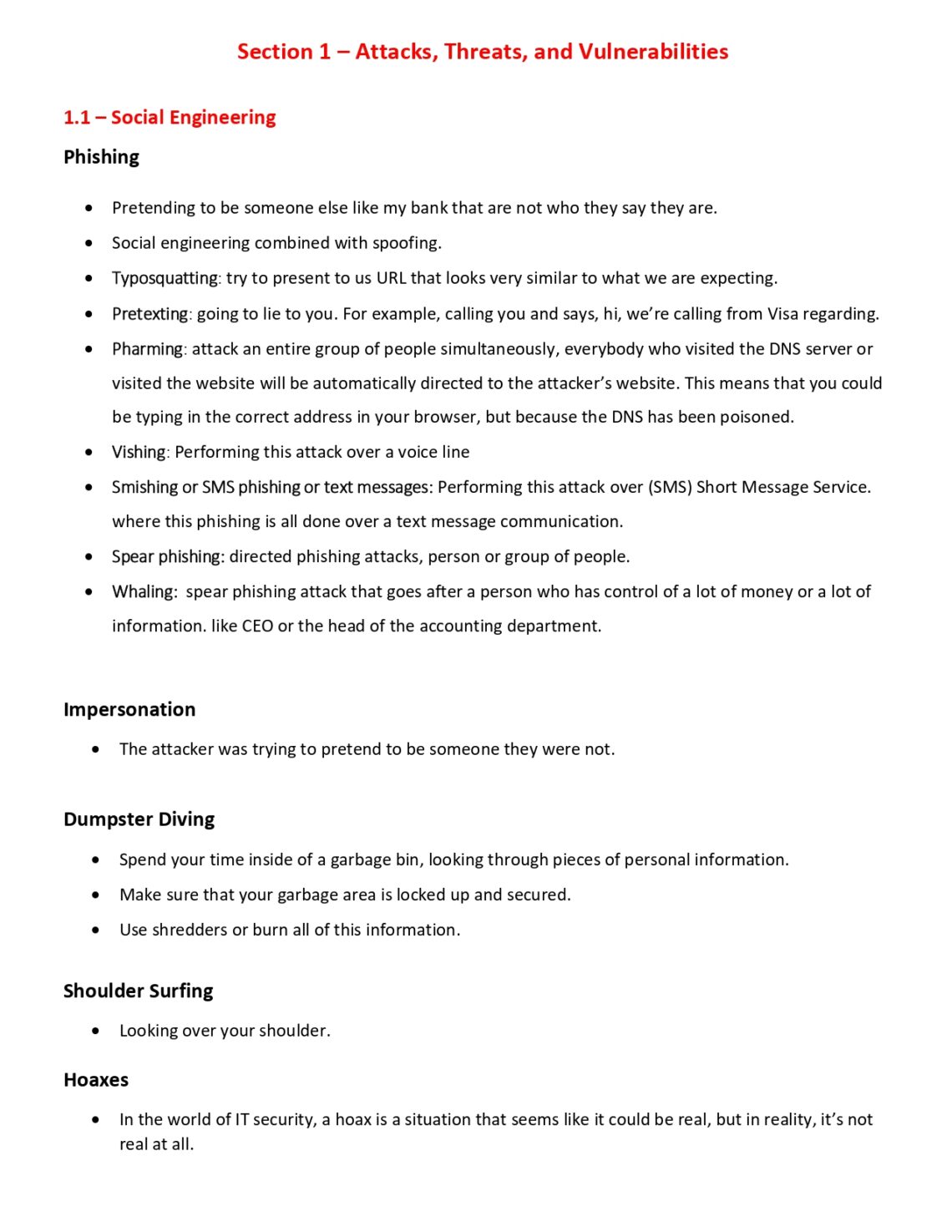 Comptia Security Notes Pdf It Connect4techs