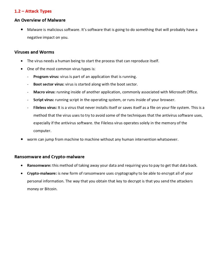 Comptia Security Notes Pdf It Connect4techs