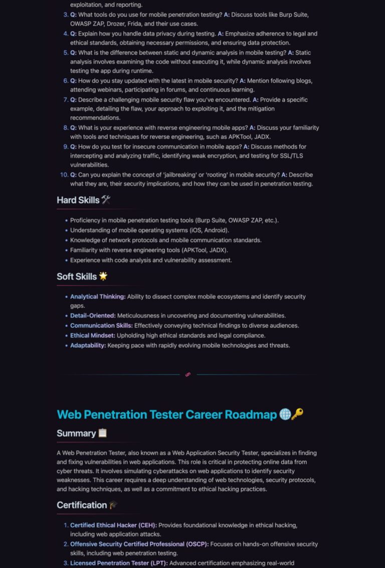Cyber Security Career Roadmap - it.connect4techs.com
