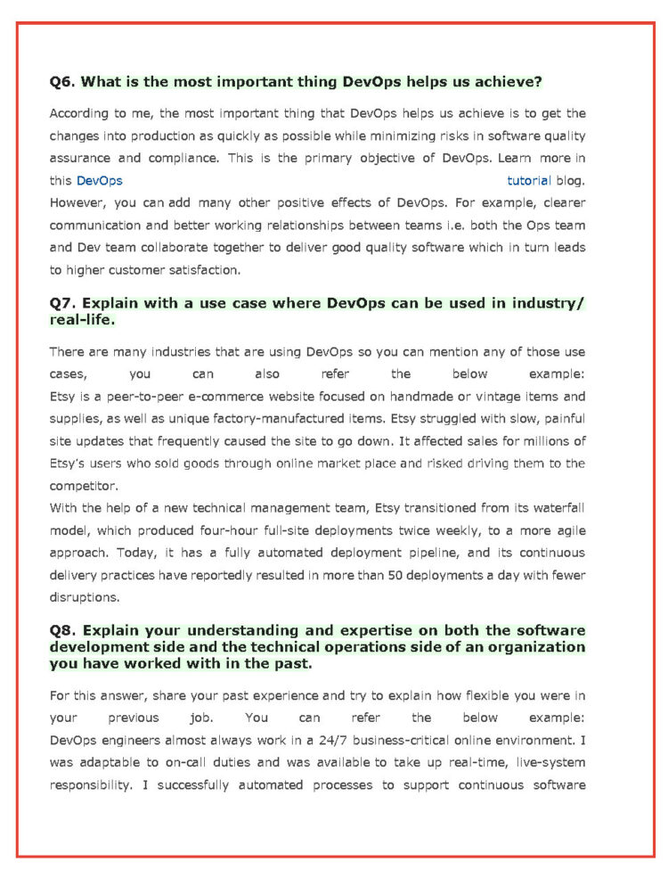 DevOps Interview Questions and Answers PDF