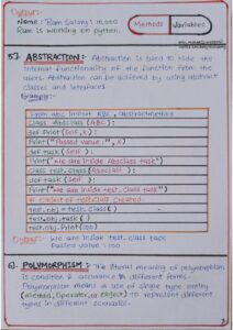 OOPs in Python with Handwritten Notes (PDF)