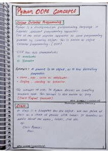OOPs in Python with Handwritten Notes (PDF)