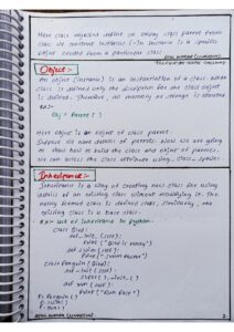 OOPs in Python with Handwritten Notes (PDF)