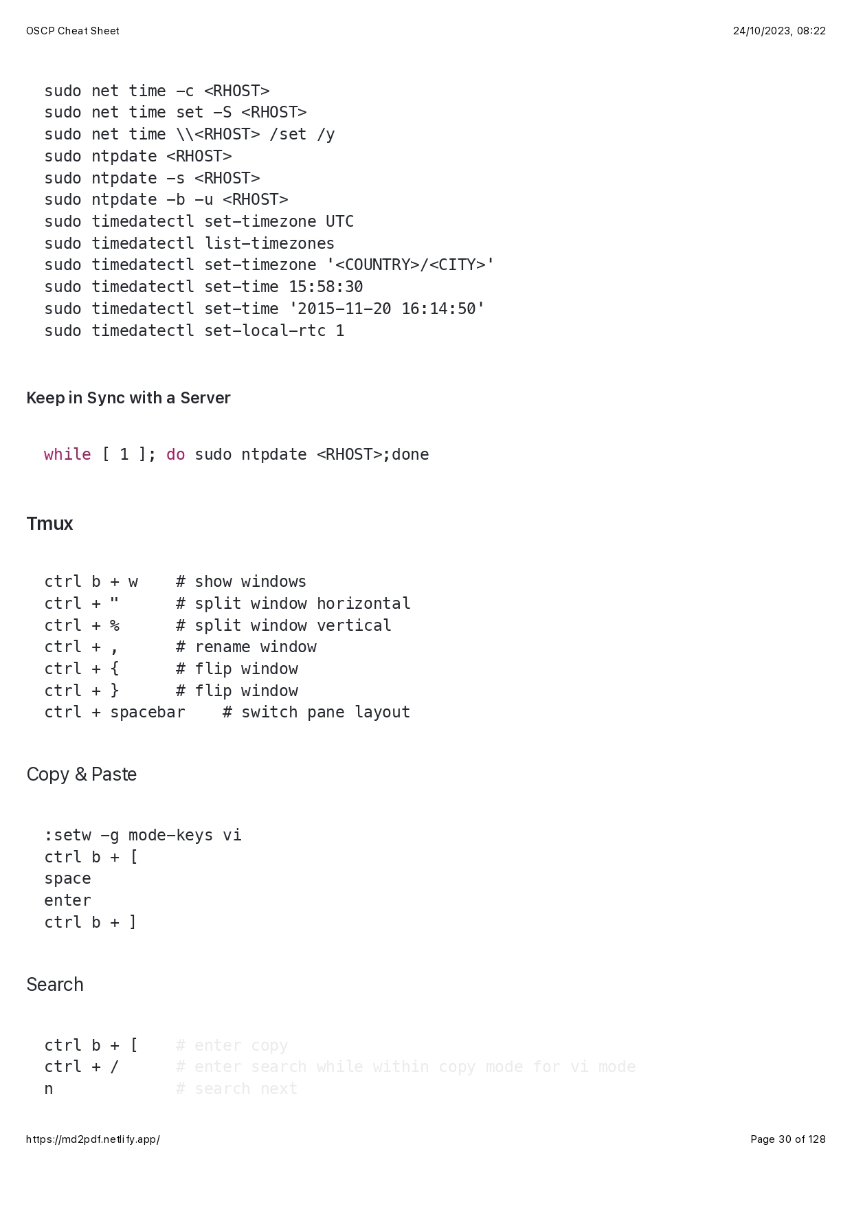 Oscp Cheat Sheet Pdf It Connect4techs