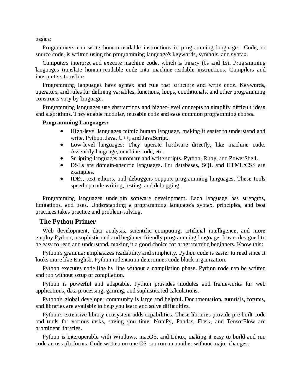 Python Programming and SQL: A Comprehensive Guide