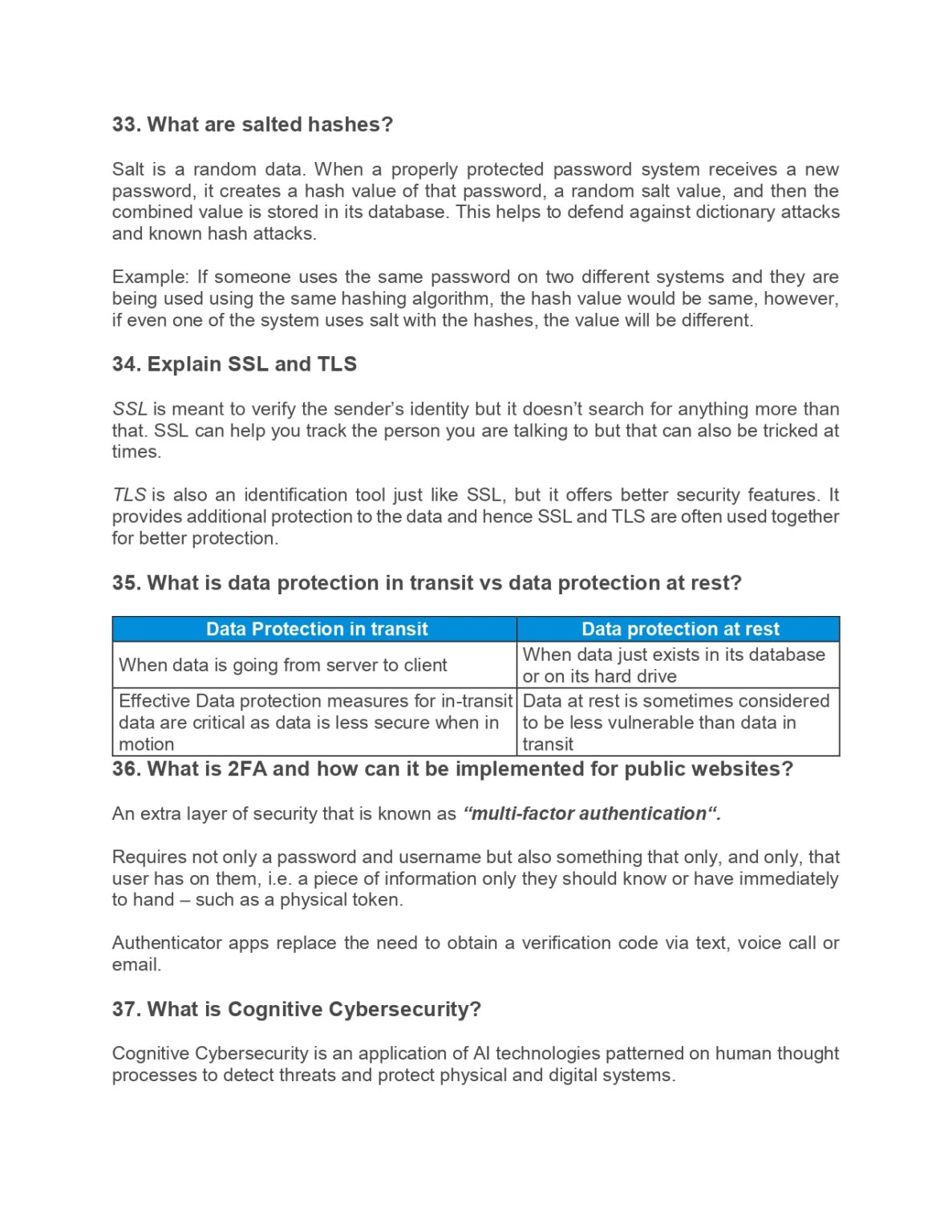 Top 50 Cyber Security Interview Questions