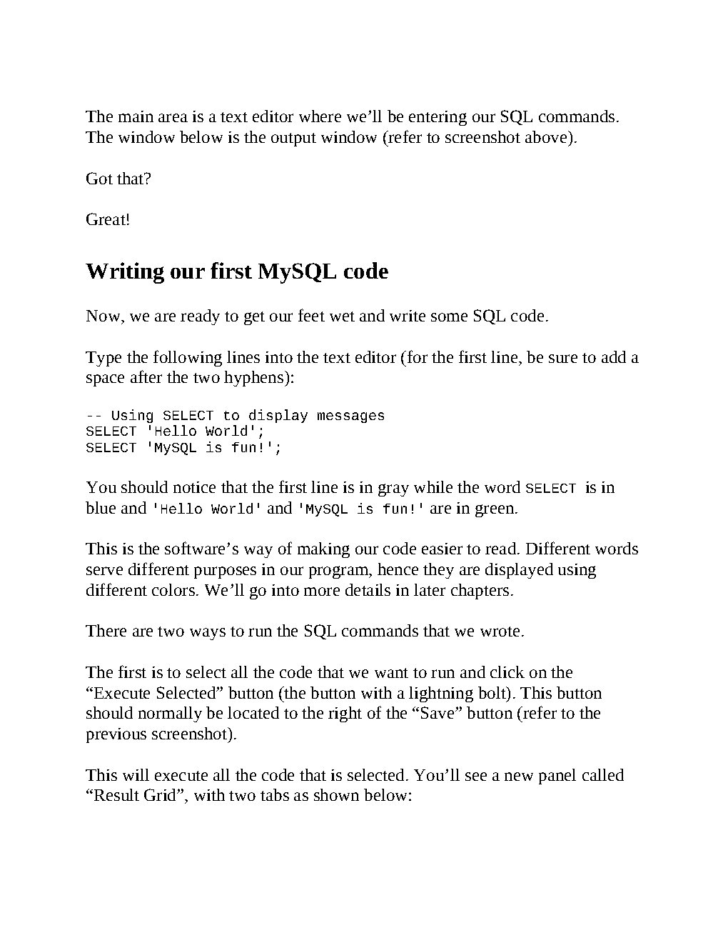 Learn SQL (using MySQL) in One Day and Learn It Well (PDF)