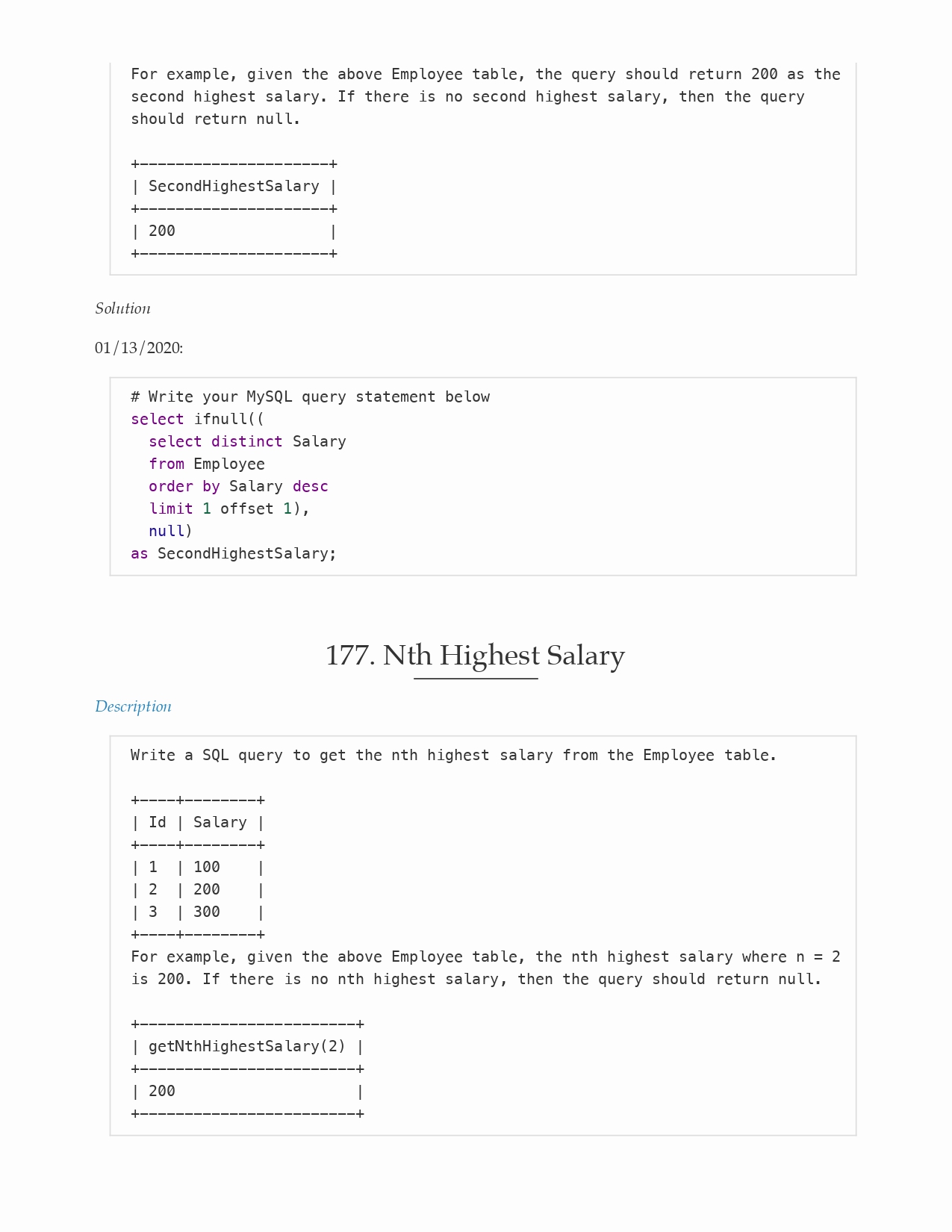 LeetCode SQL PDF – it.connect4techs.com