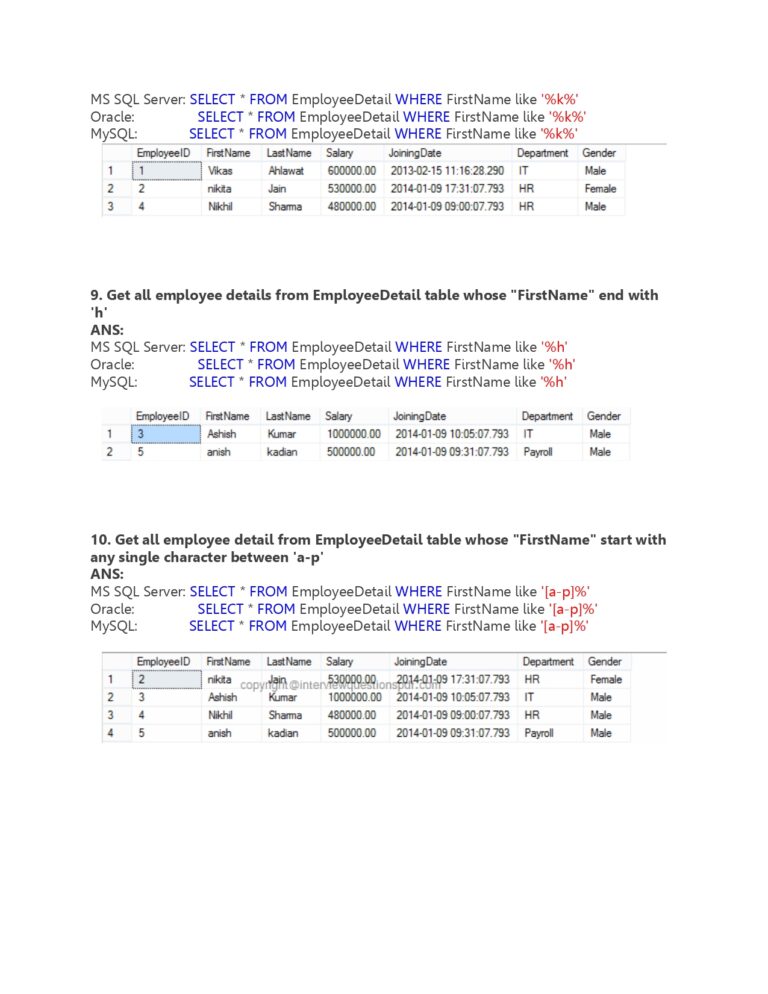 SQL Server Interview Question Answers PDF – it.connect4techs.com