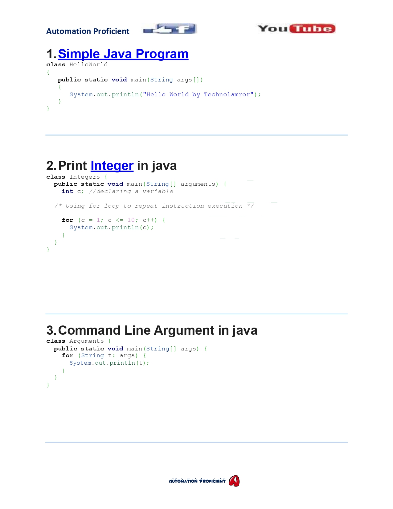 50+ Java Programs For Interview (PDF) - it.connect4techs.com