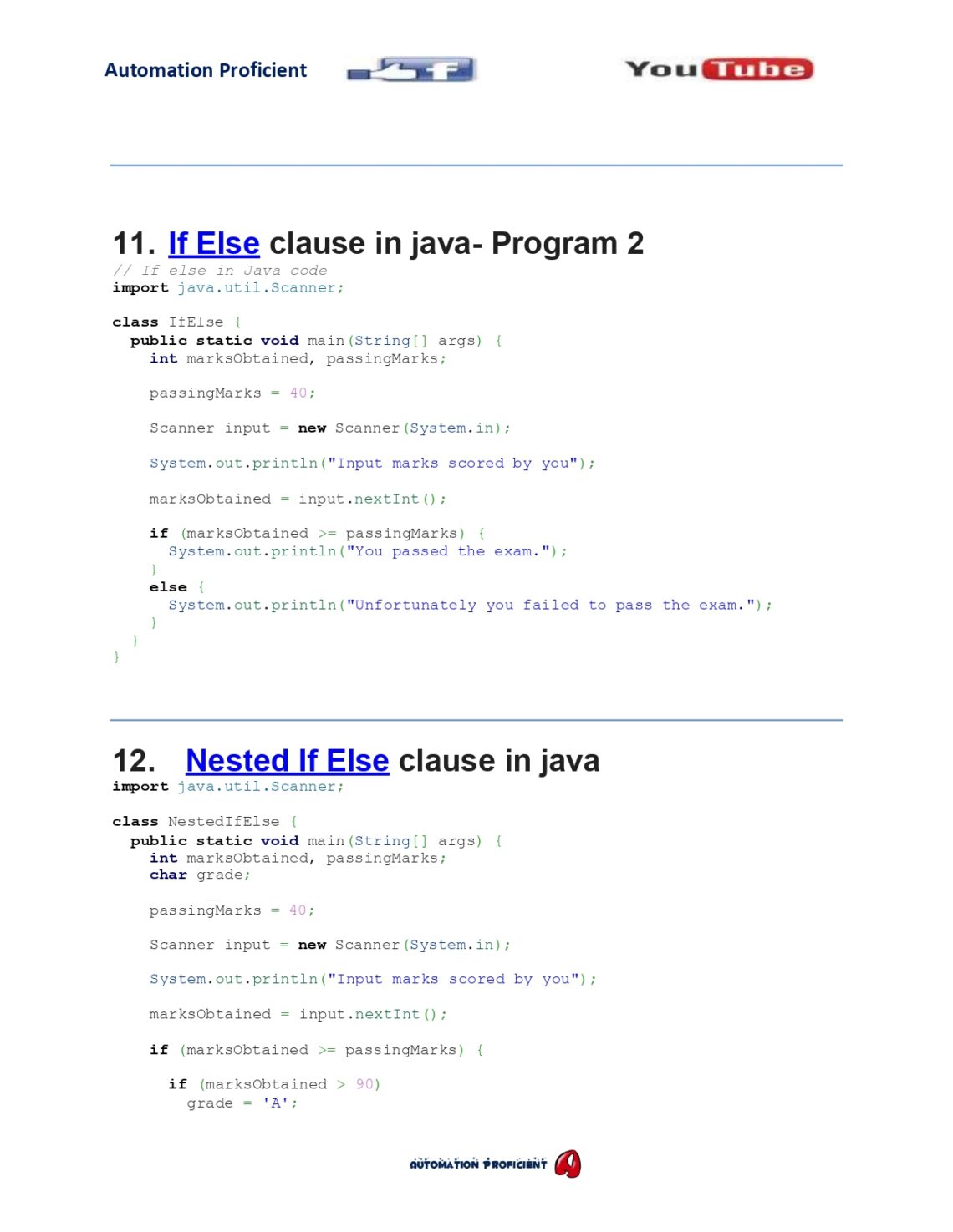 50+ Java Programs For Interview (PDF) - it.connect4techs.com