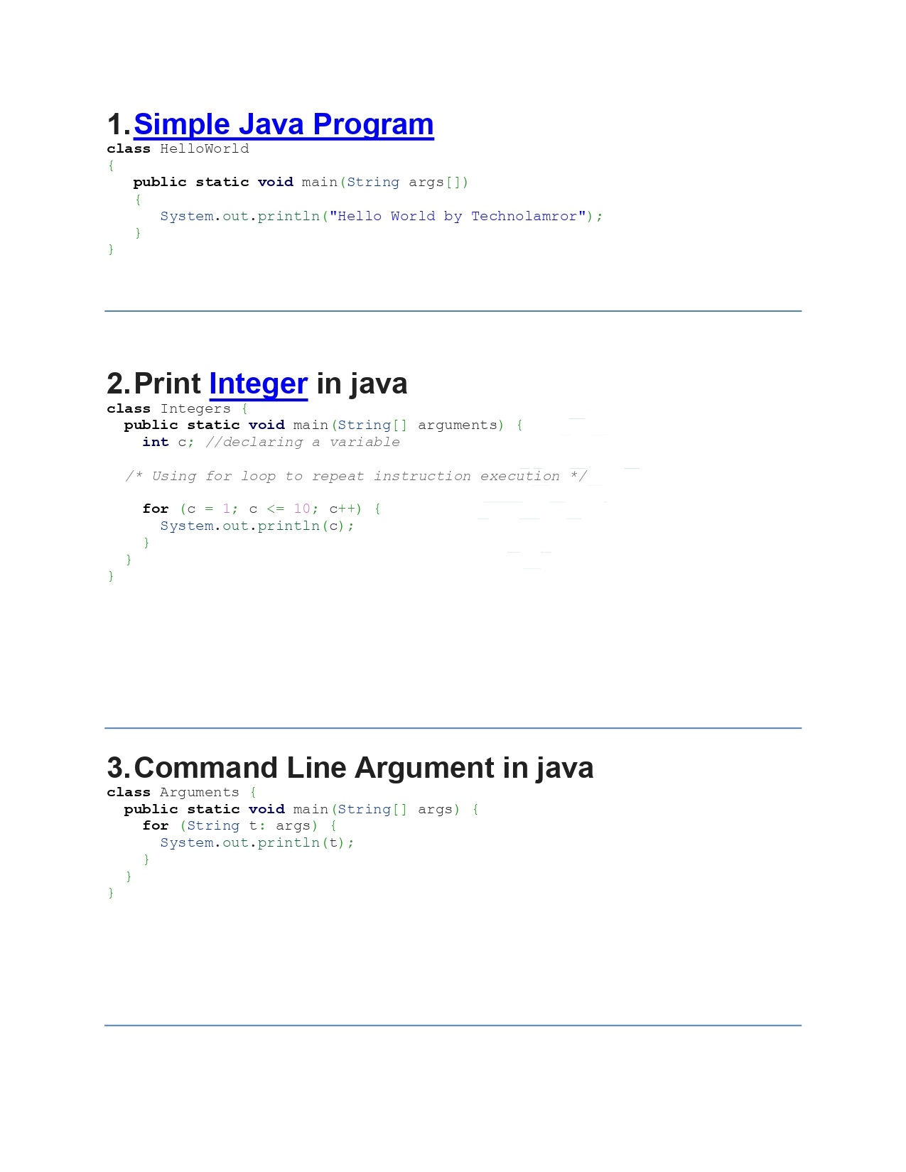 Java Programs (100 Programs) PDF - it.connect4techs.com