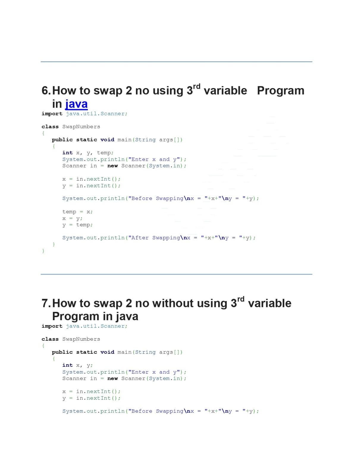 Java Programs (100 Programs) PDF - it.connect4techs.com