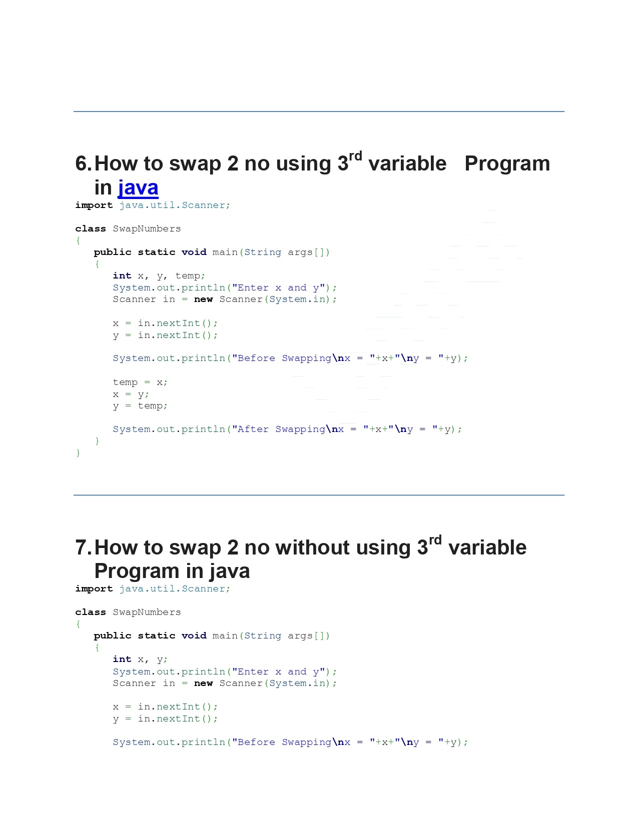 Java Programs (100 Programs) PDF - it.connect4techs.com