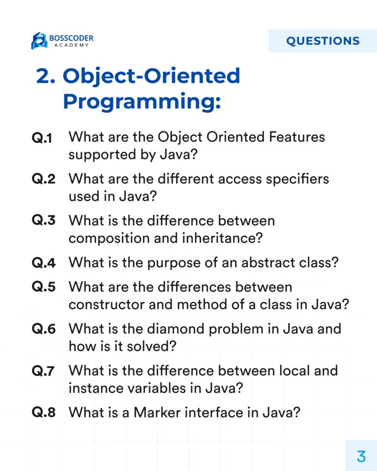 Java Questions with Answers (PDF) - Connect4Techs