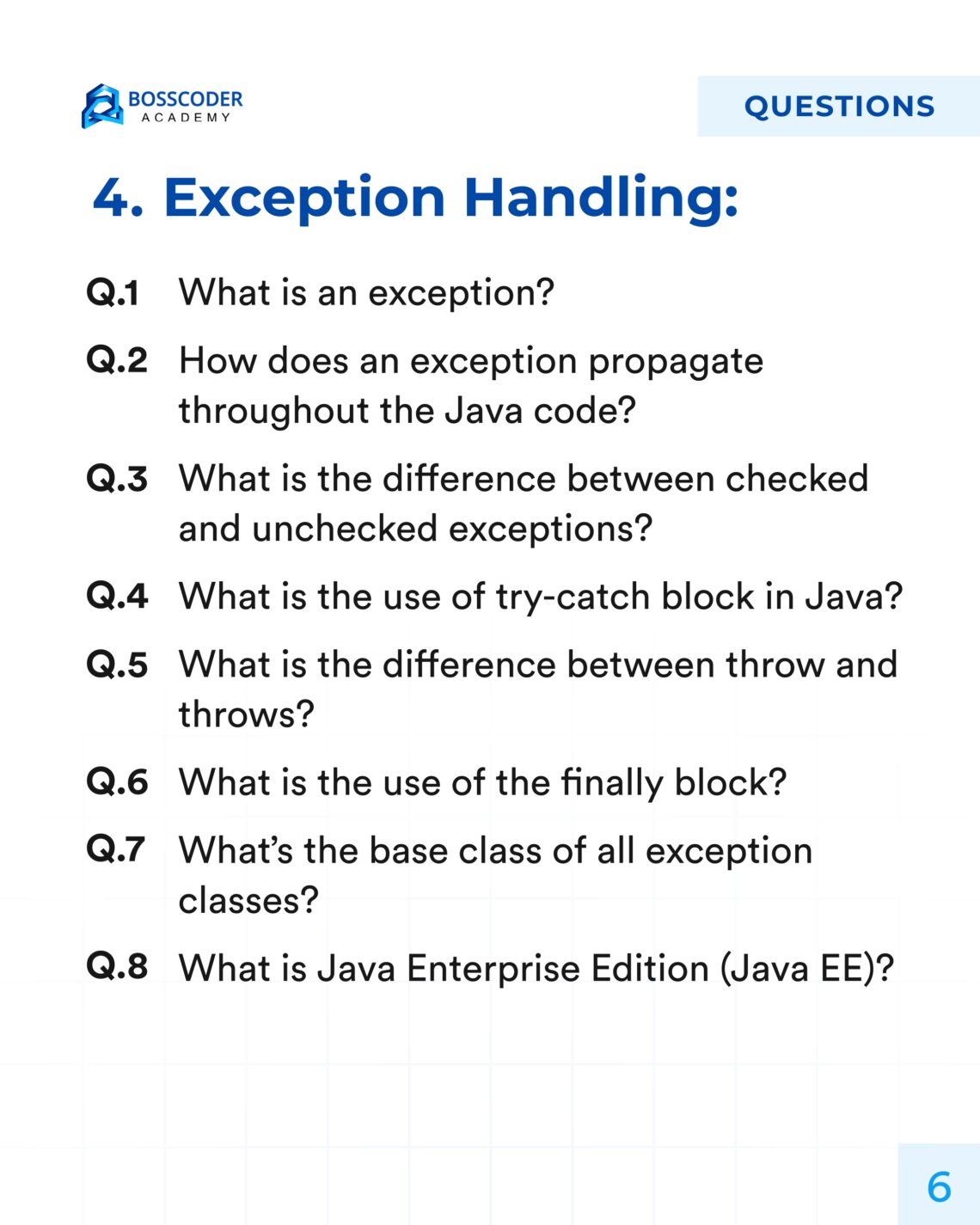 Java Questions with Answers (PDF) - Connect4Techs