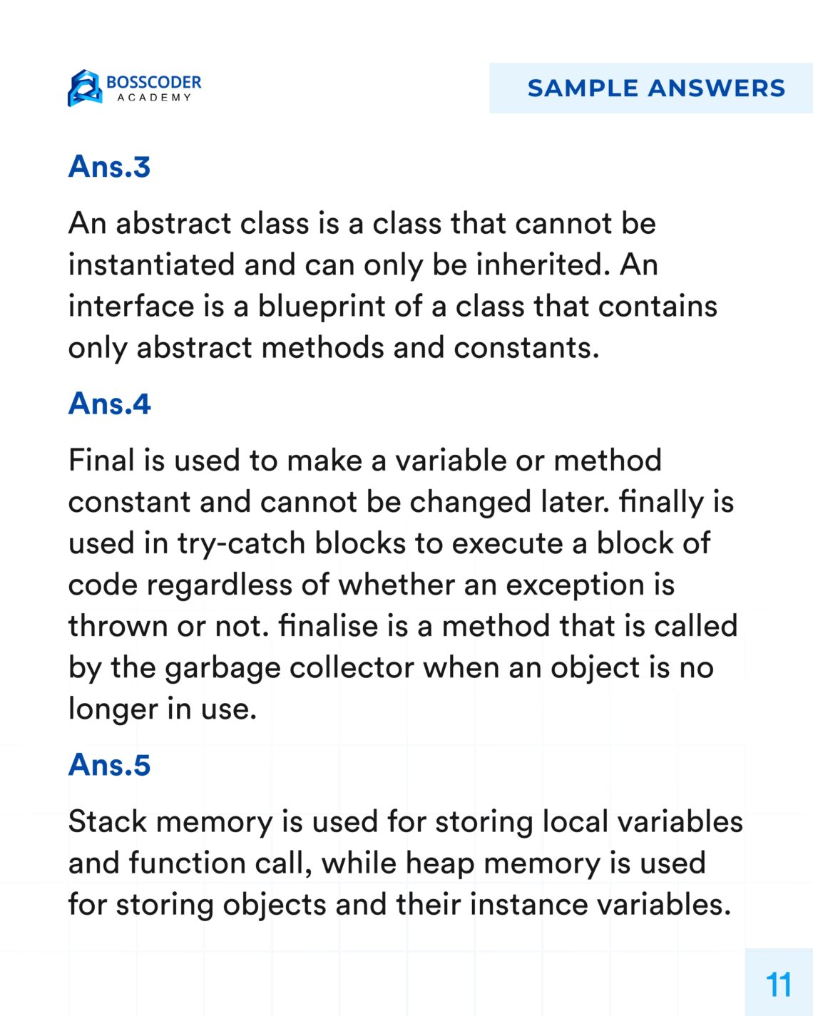 Java Questions with Answers (PDF) - Connect4Techs