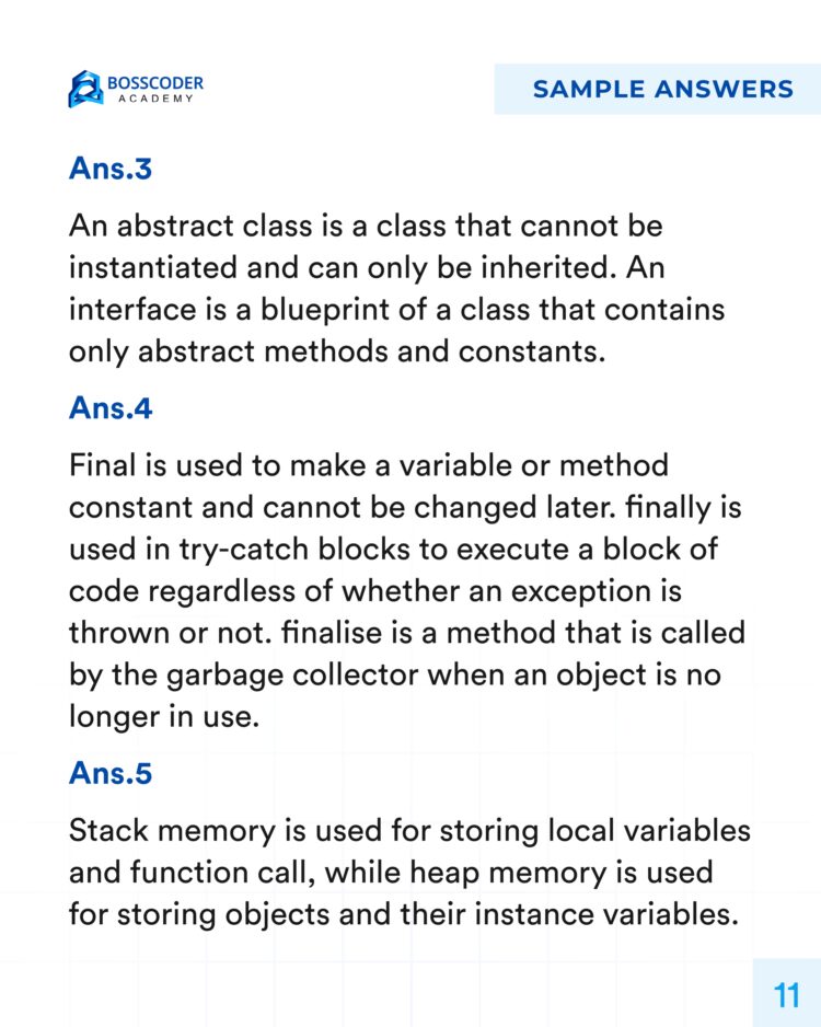 Java Questions with Answers (PDF) - Connect4Techs