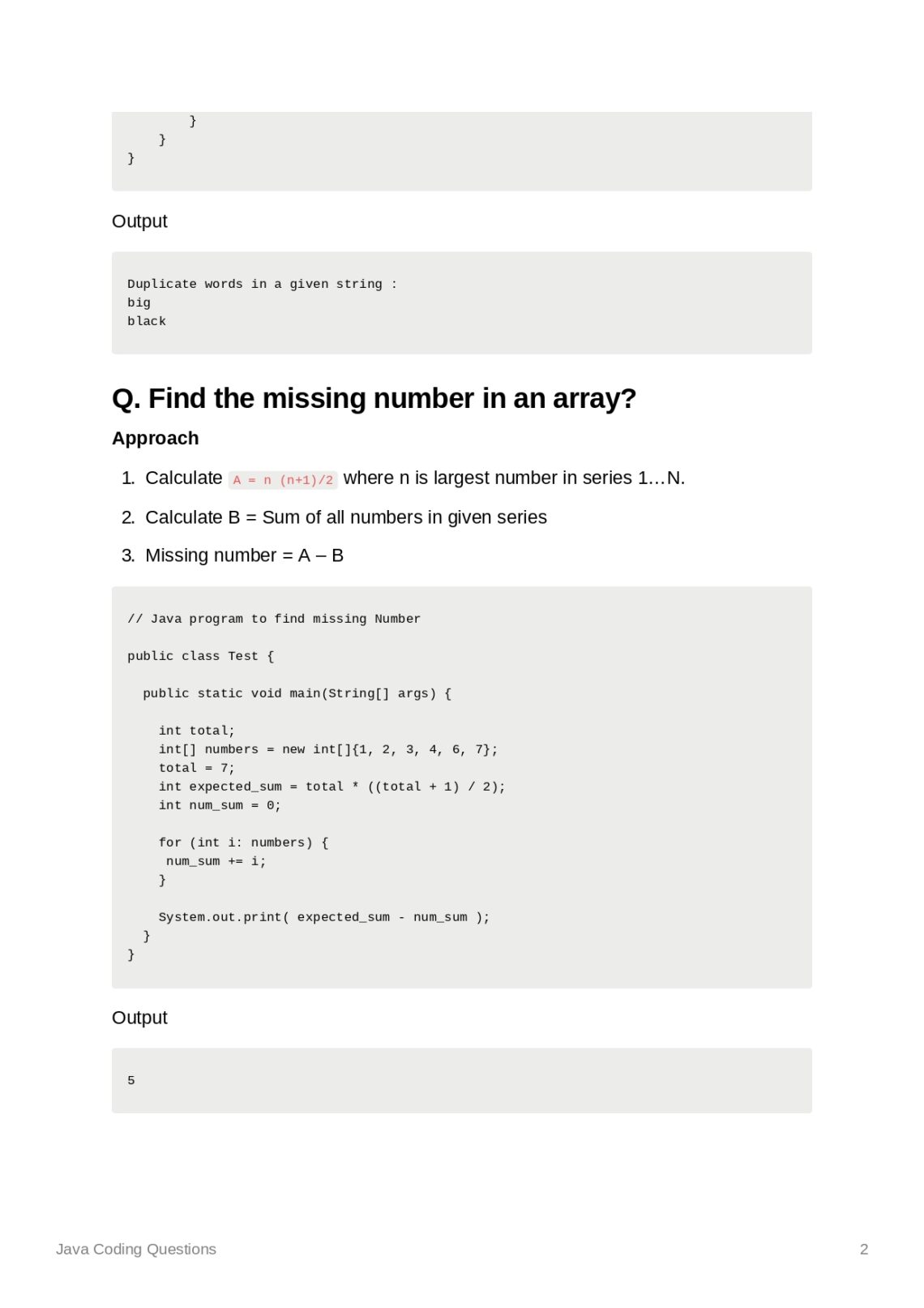 50+ Java Coding Questions Every Developer Should Practice
