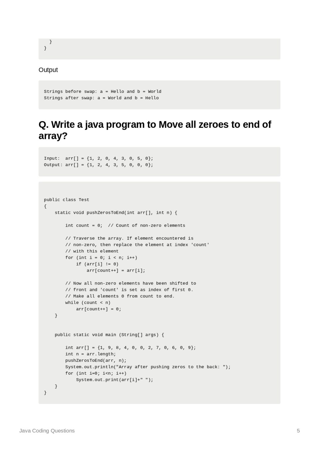 50 Java Coding Questions Every Developer Should Practice