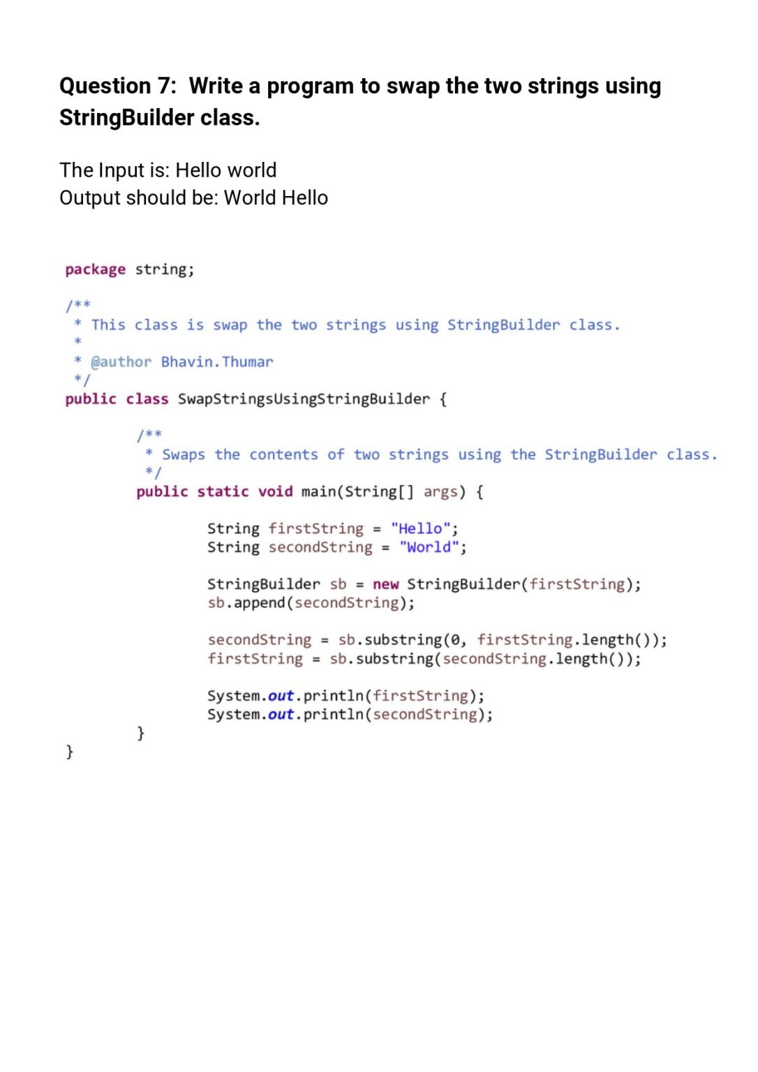 Technical Java Questions for Automation Testers PDF