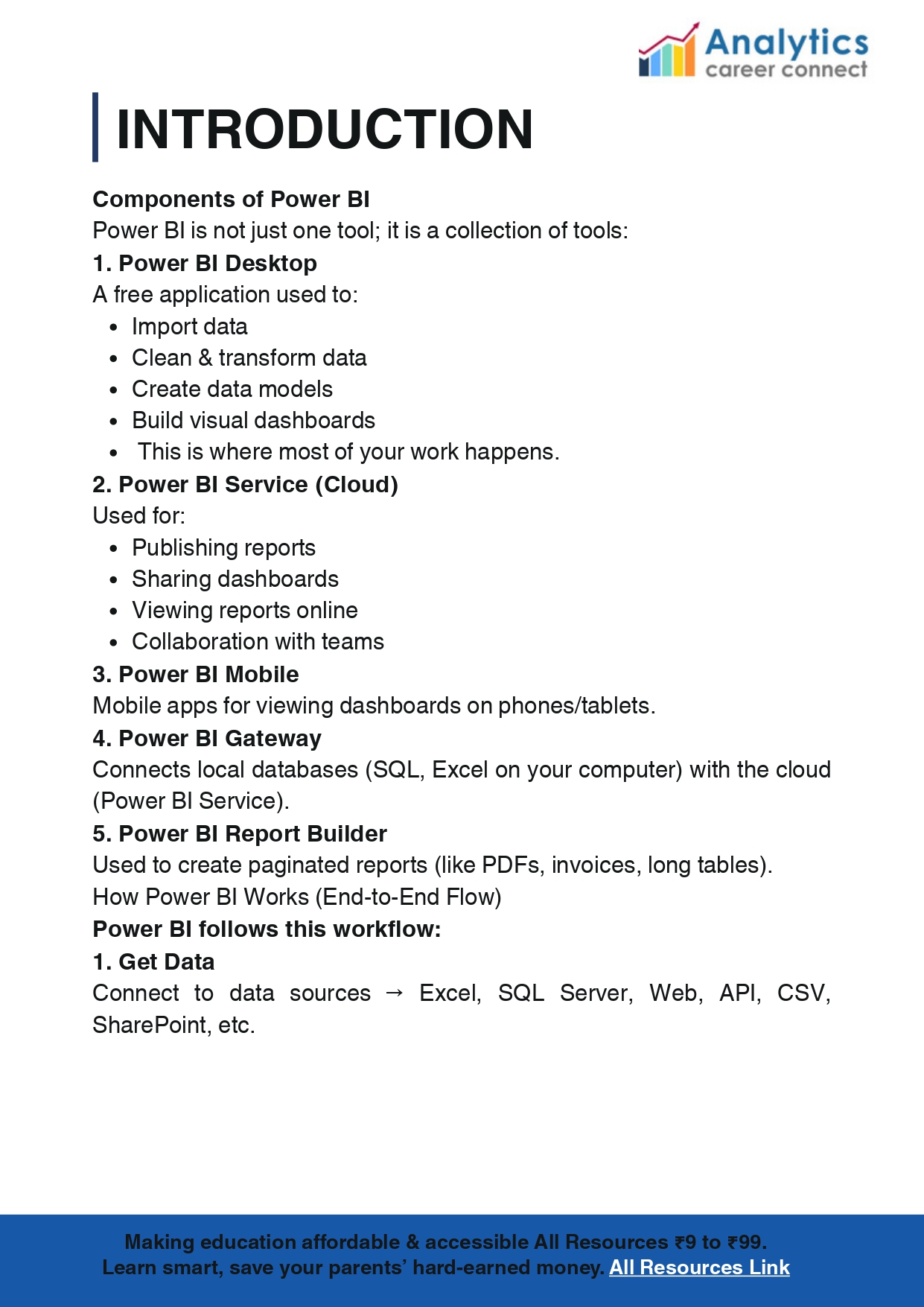 Power BI Report: Empowering Learners in Data Analytics PDF
